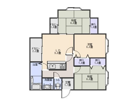 Ube Sky Hills （ウベスカイヒルズ） / 3階 3LDK 70m2 | 【朝日土地建物】宇部市･山陽小野田市の不動産情報サイト【賃貸・売買・売却査定・管理】