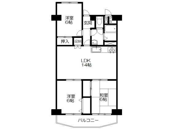 ファミール伏見C棟 / 8階 3LDK 1,880万円 専有70.86m2 築53年 不動産情報 | 京都市の不動産情報なら京阪本線黒染駅すぐのサウスエステートへ